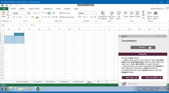 Course: Microsoft Excel 2013 Course E-learning Intermediate & Expert ...
